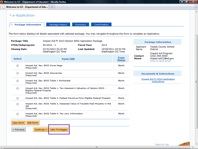 Complete and Submit an Impact Aid 8002 Application - Step 11