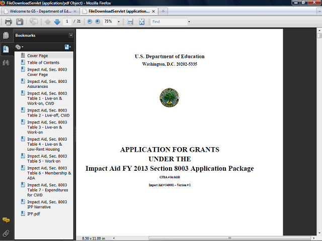 Complete and Submit an Impact Aid 8003 Application - Step 40